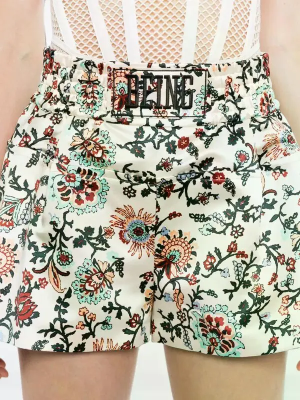 Sacai Floral Printed Shorts