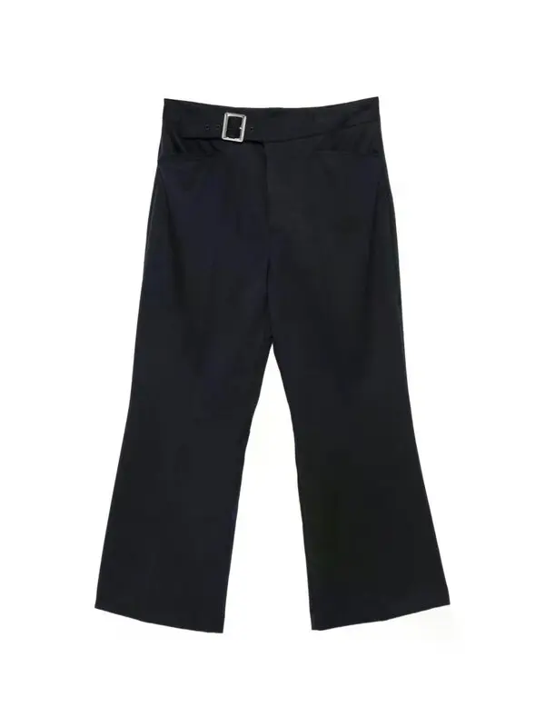 Liviana Conti Belted Cropped Trousers - Blue