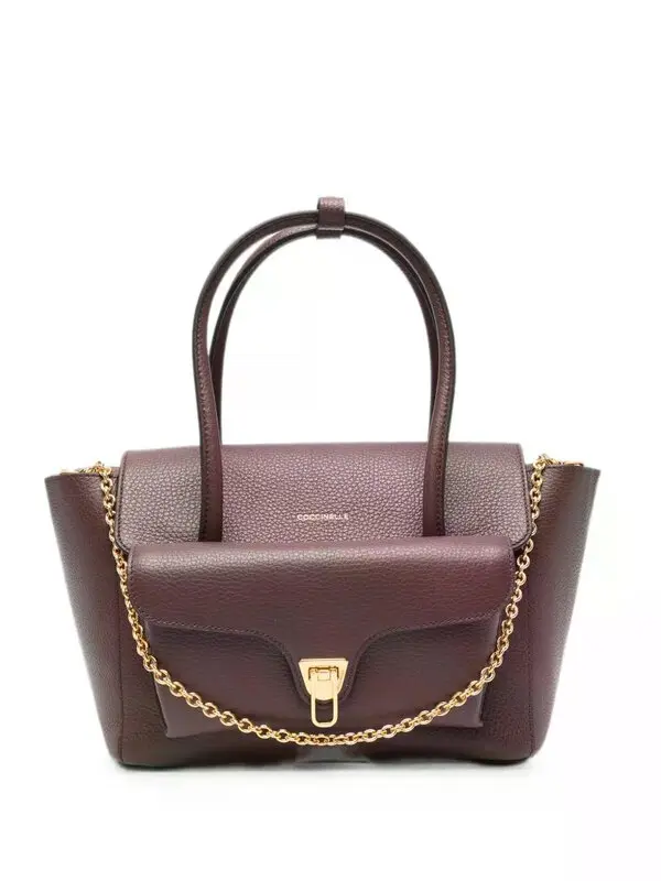 COCCINELLE Leather Tote Bag - Red