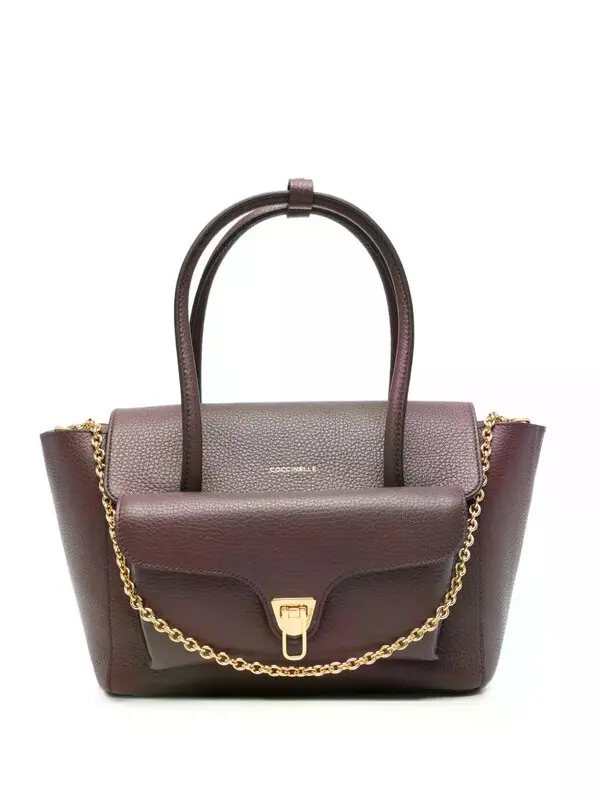 COCCINELLE Leather Tote Bag - Red