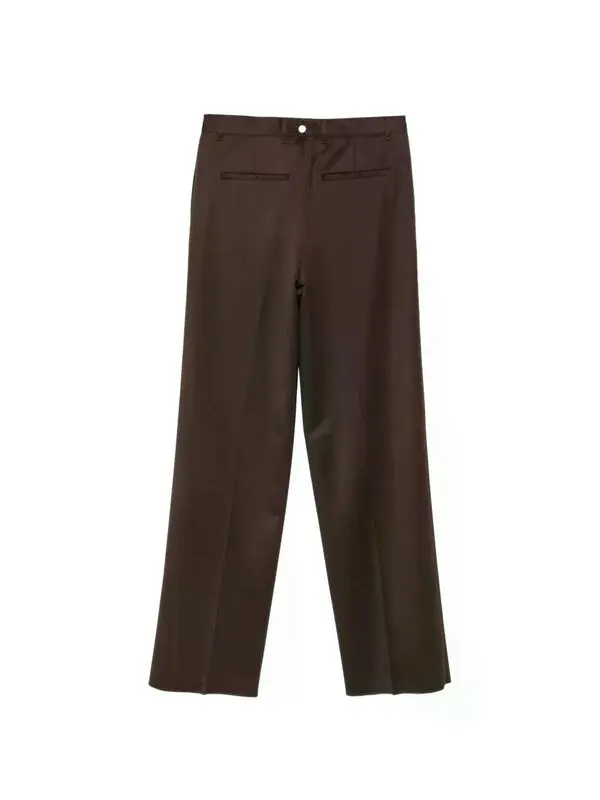 LARDINI Pleated Straight-leg Trousers