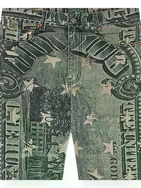 DENIM TEARS C.r.e.a.m. Graphic-print Jeans - Grey