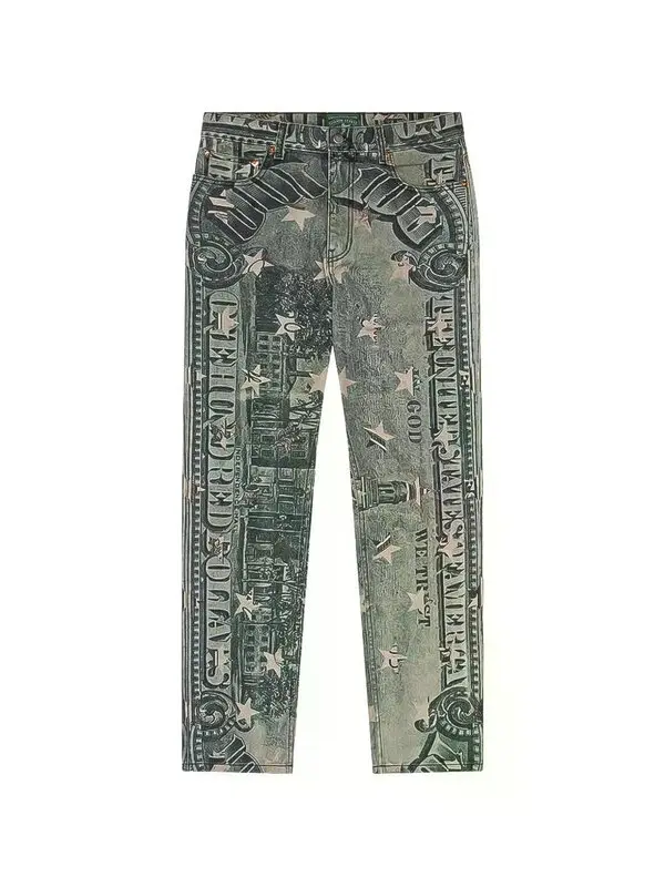 DENIM TEARS Graphic Print Jeans - Grey