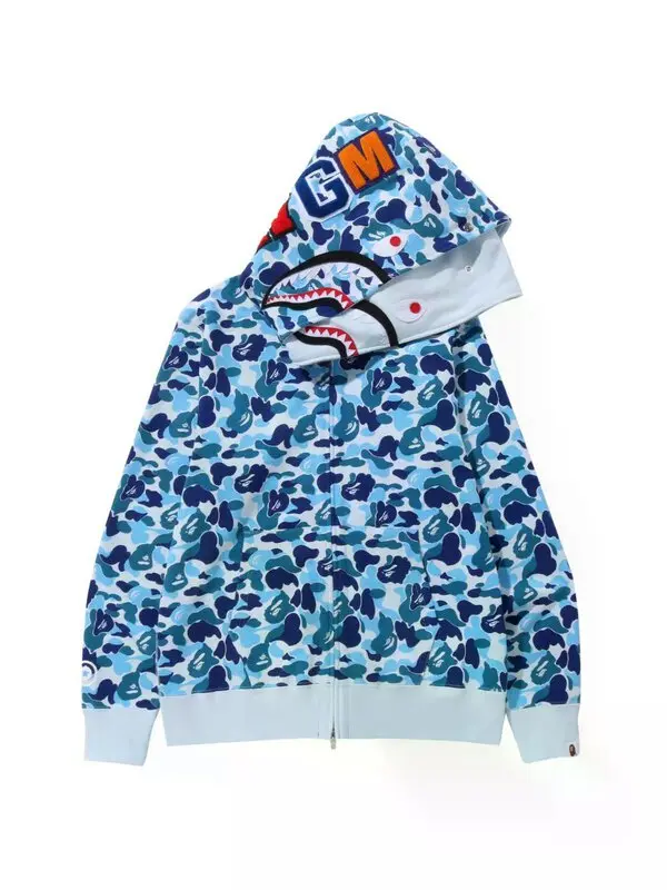 A BATHING APE Full-zip Camouflage-print Hoodie