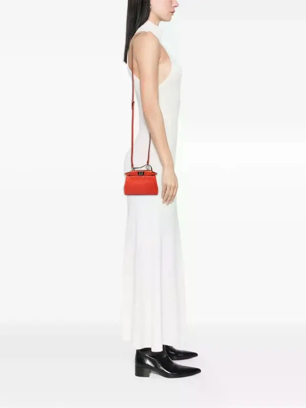 Fendi 2010-2026 Micro Leather Peekaboo Satchel