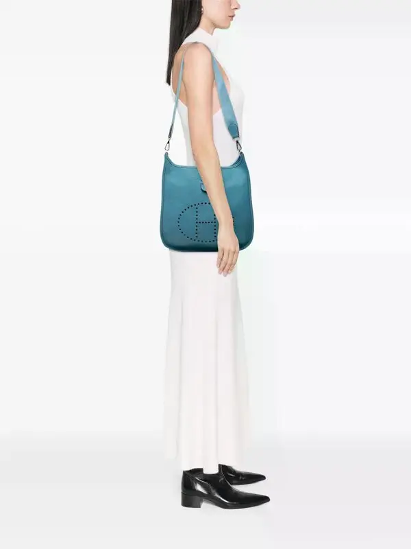 Hermès 2005 Clemence Evelyne Ii 29 Crossbody Bag - Blue