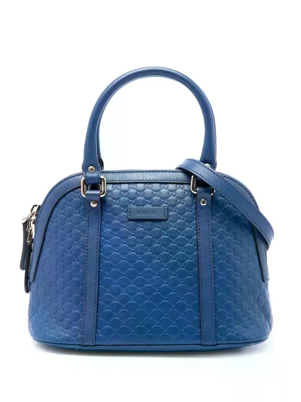 Gucci 2016-2026 Mini Microguccissima Dome Satchel - Blue