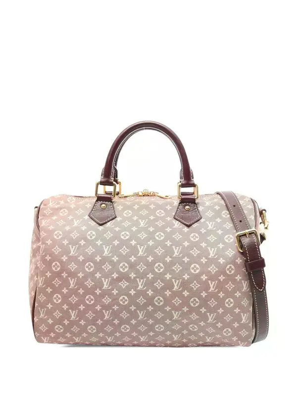 LOUIS VUITTON Monogram Idylle Speedy Bandouliere 30 Satchel - Brown