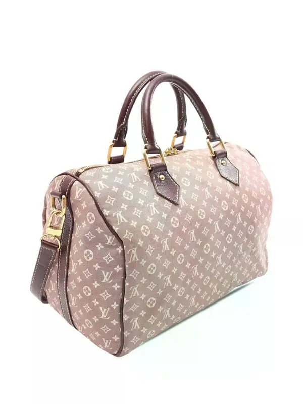 LOUIS VUITTON Monogram Idylle Speedy Bandouliere 30 Satchel - Brown