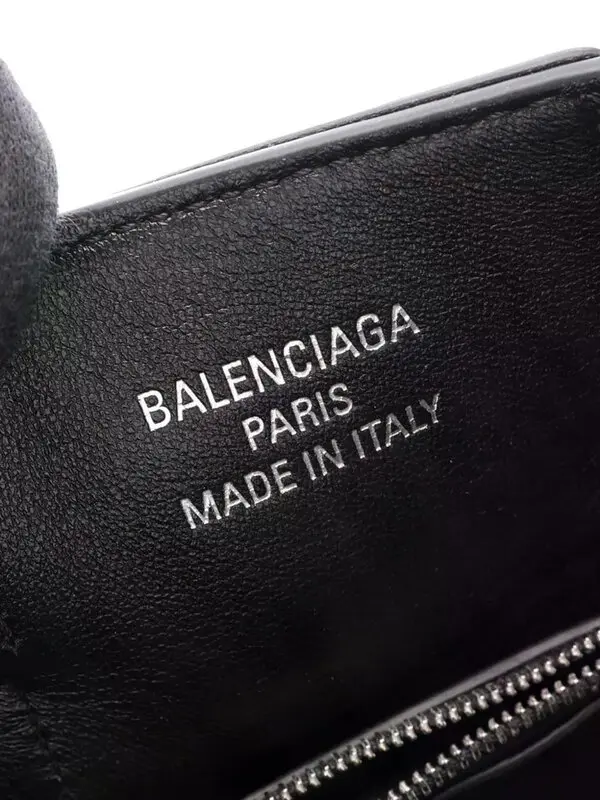 Balenciaga Mini Calfskin Bel Air Carry All Tote Satchel - Black