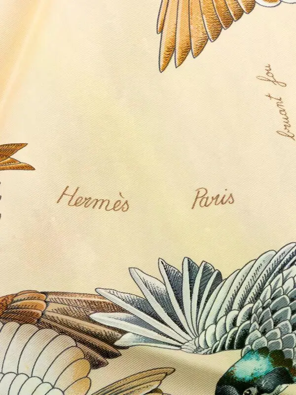 Hermès 1996 L Intrus Silk Scarf 90 Scarves