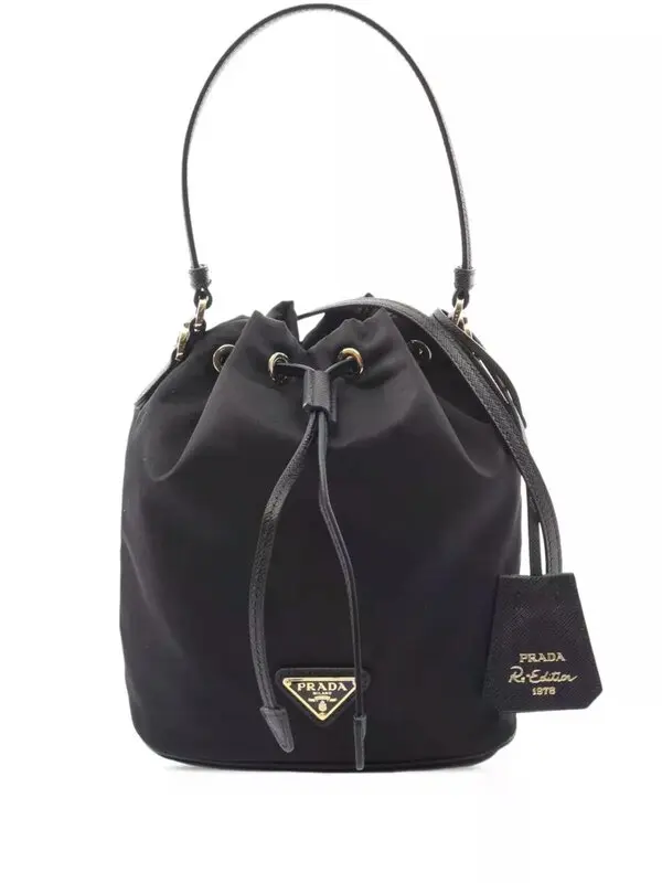 Prada Re Nylon Re Edition Bucket Bag - Black