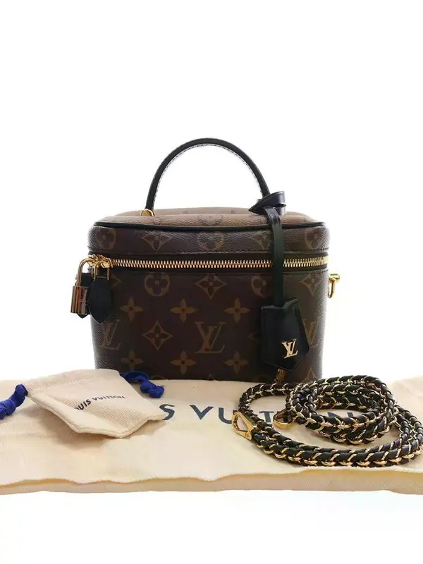 LOUIS VUITTON 2000-2026 Monogram Reverse Vanity Pm Satchel
