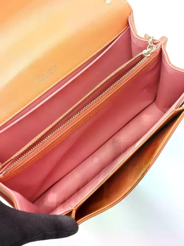 BVLGARI Serpenti Forever Maxi Chain Top Handle Bag - Orange