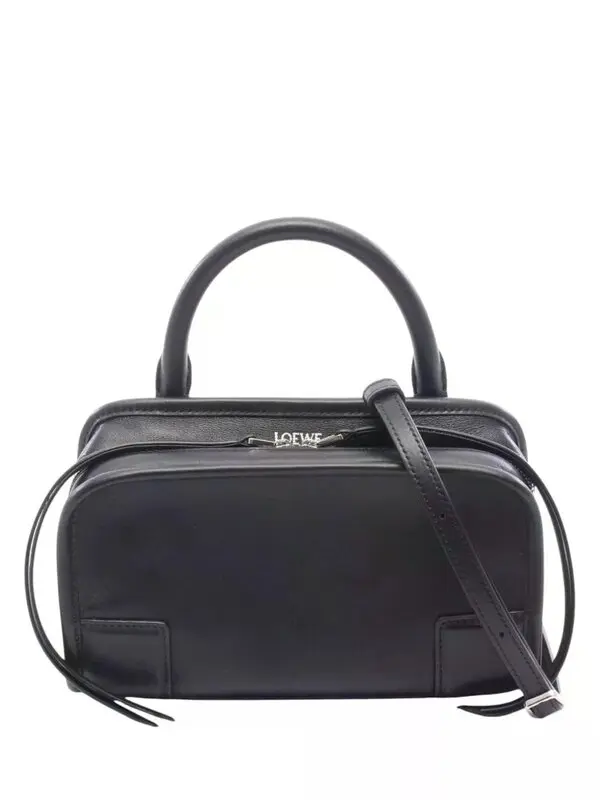 Loewe Mini Leather Amazona Satchel - Black