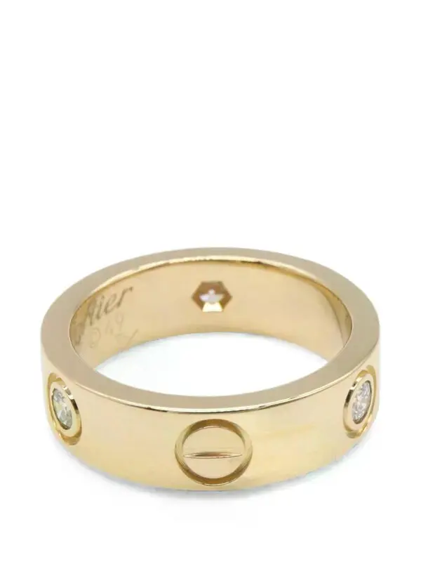 Cartier 18k Yellow Diamond Love Ring