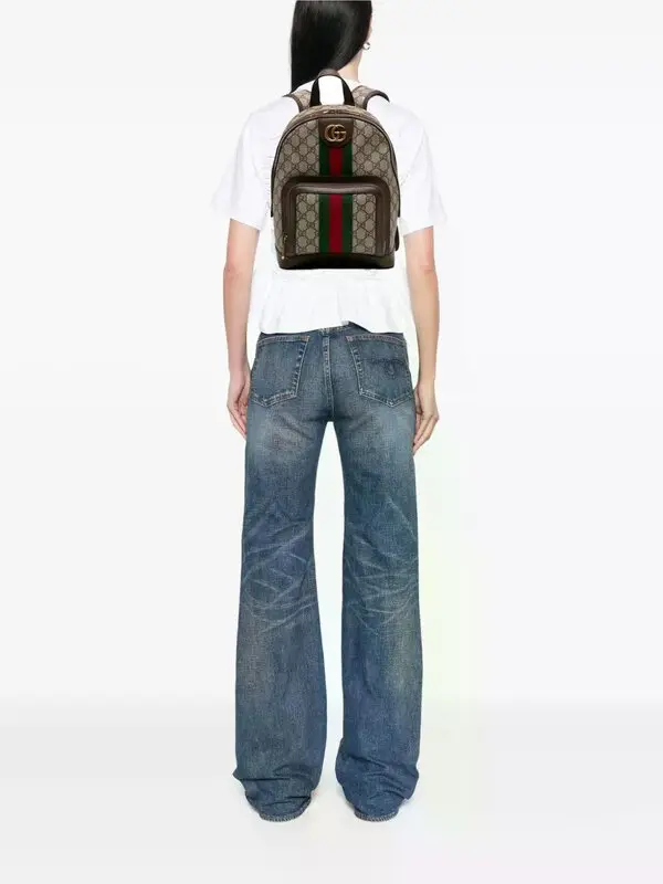 Gucci Ophidia Gg Supreme Web Backpack