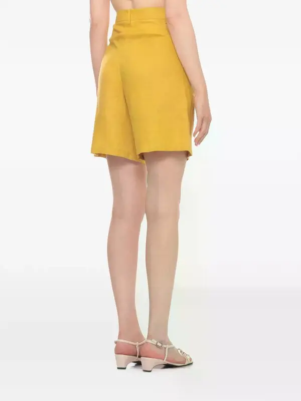 EMME Emma Dorni High-waisted Bermuda Linen Shorts
