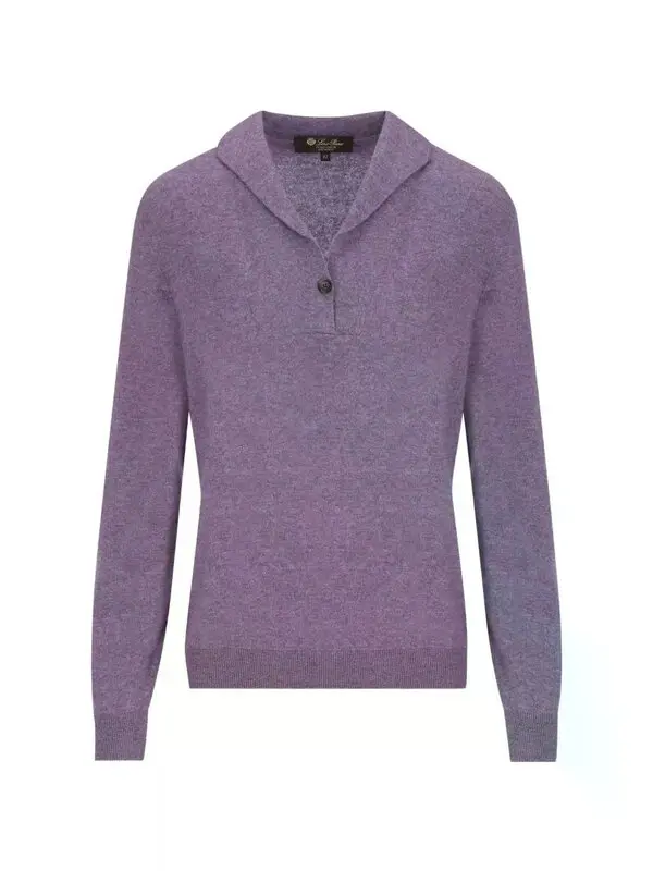 Loro Piana Sergio Polo-collar Sweater - Purple