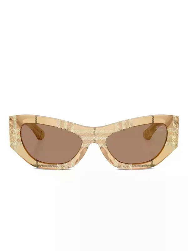 Burberry Check-print Cat-eye Sunglasses