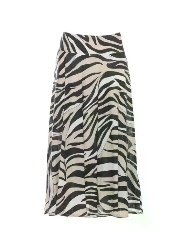 Marella Mlsospite Zebra-print Midi Skirt