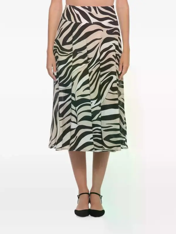 Marella Mlsospite Zebra-print Midi Skirt