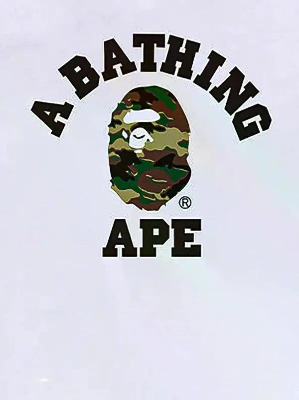 A BATHING APE Glitch Woodland Camo T-shirt - White