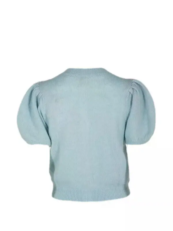 DÔEN Alesìa Short-sleeve Cardigan - Blue