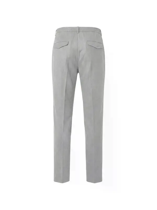 Peserico Melange Effect Drawstring-waist Pleated Trousers - Grey