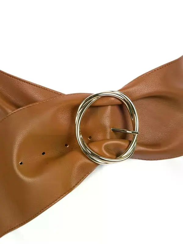 TWINSET Wide Belt With Buckle Fastening - Brown