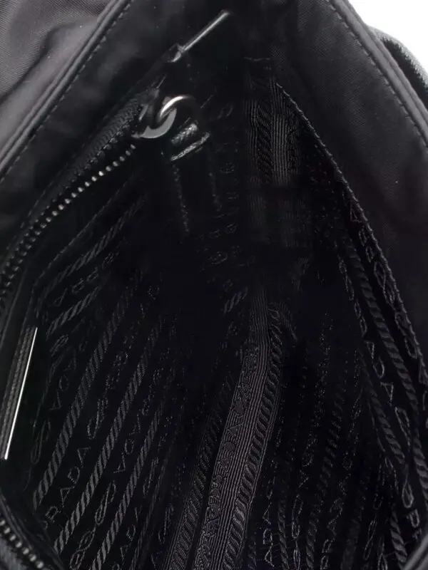 Prada Saffiano Leather Trim Shoulder Bag