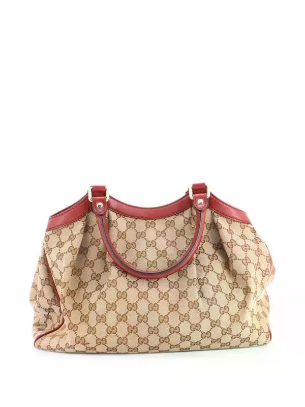 Gucci Sukey Gg Canvas With Leather Medium Tote Bag