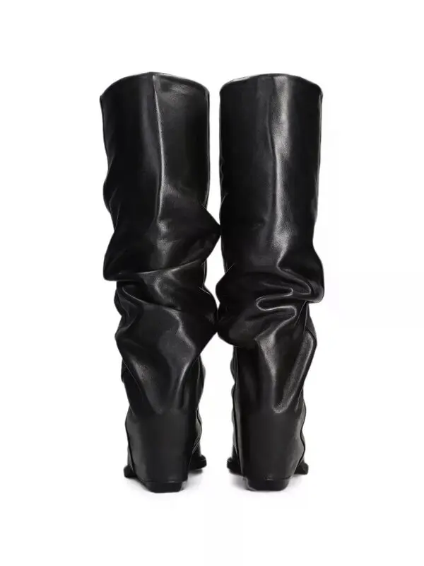 METISSE Slouchy Pointed-toe Leather Boots