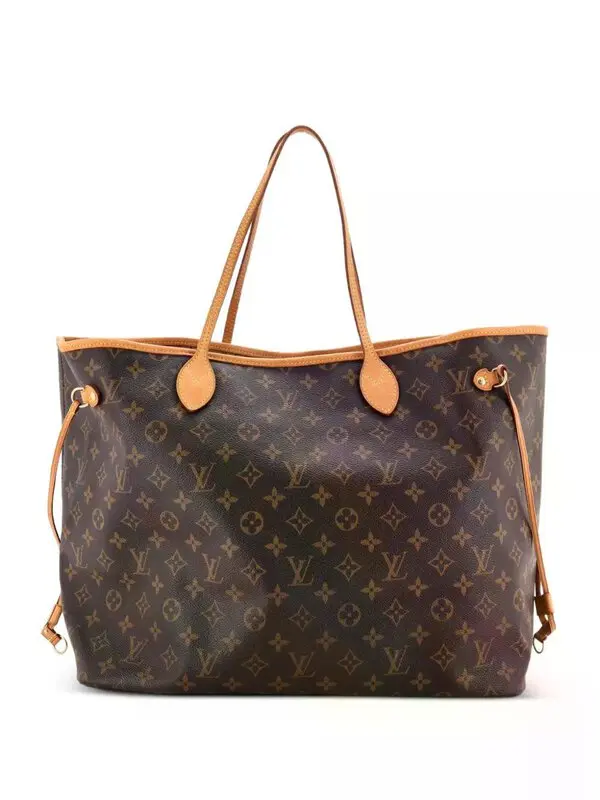 LOUIS VUITTON Neverfull Monogram Canvas Gm Tote Bag - Brown