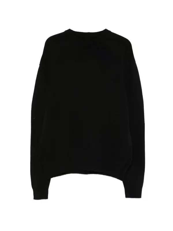 Rick Owens Crew Neck Sweater - Black