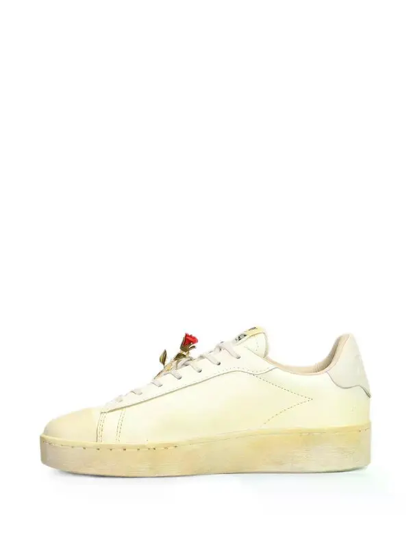 AUTRY Dallas Vint Low Rose-brooch Sneakers
