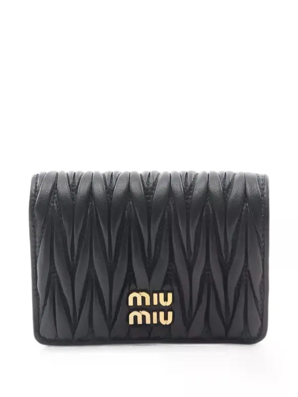 Miu Miu 2020s Matelassé Bi-fold Wallet