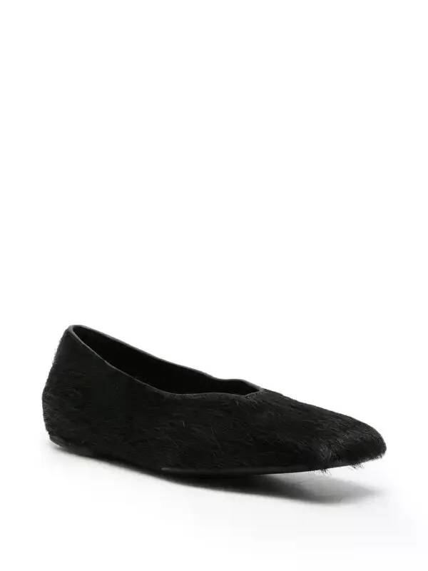 Rick Owens Square-toe Ballet Flats