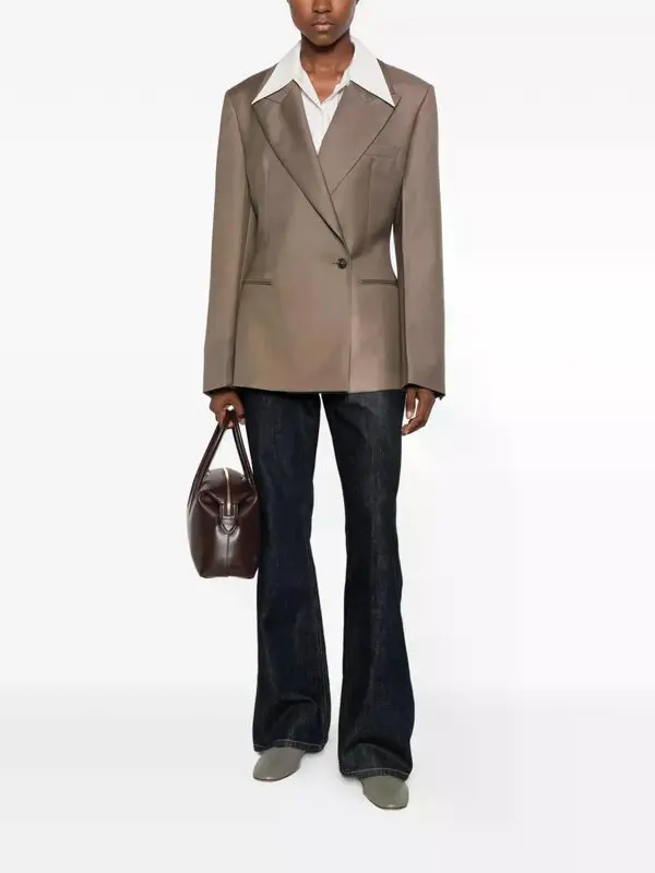 RÓHE Peak-lapel Single-breasted Blazer