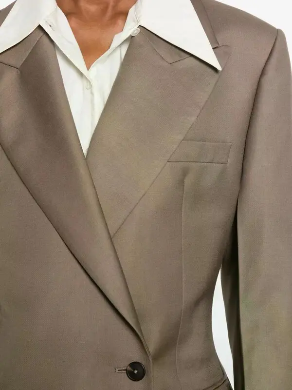 RÓHE Peak-lapel Single-breasted Blazer