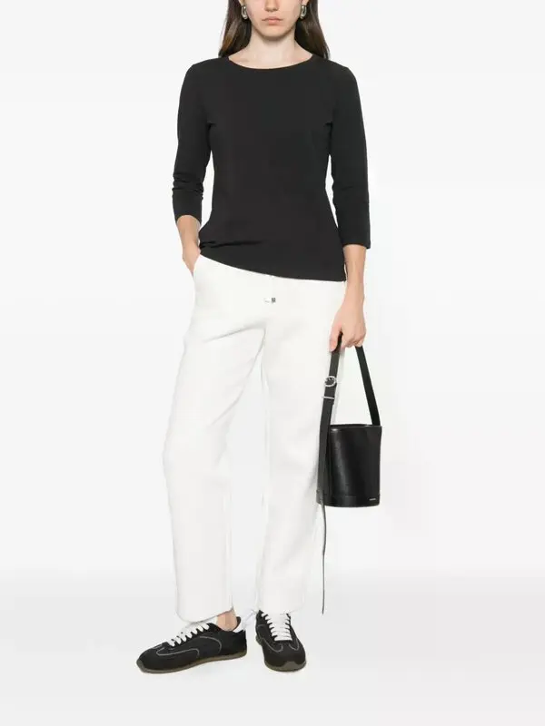 Max Mara Lorata Three-quarter Sleeve T-shirt - Black