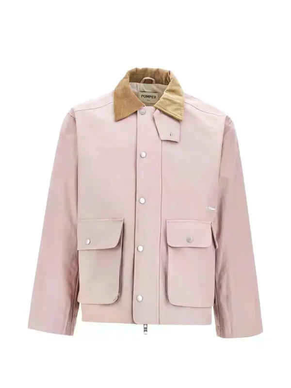 POMPEII Corduroy-collar Field Jacket - Pink