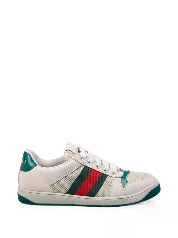 Gucci Screener Web-stripe Panelled Sneakers
