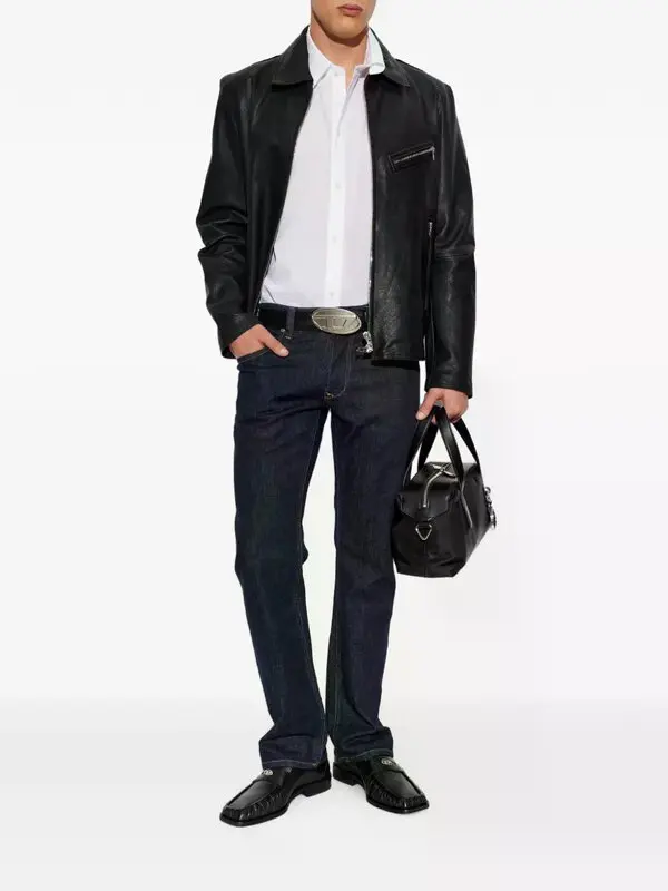 DIESEL® Logo-embroidered Cotton Shirt