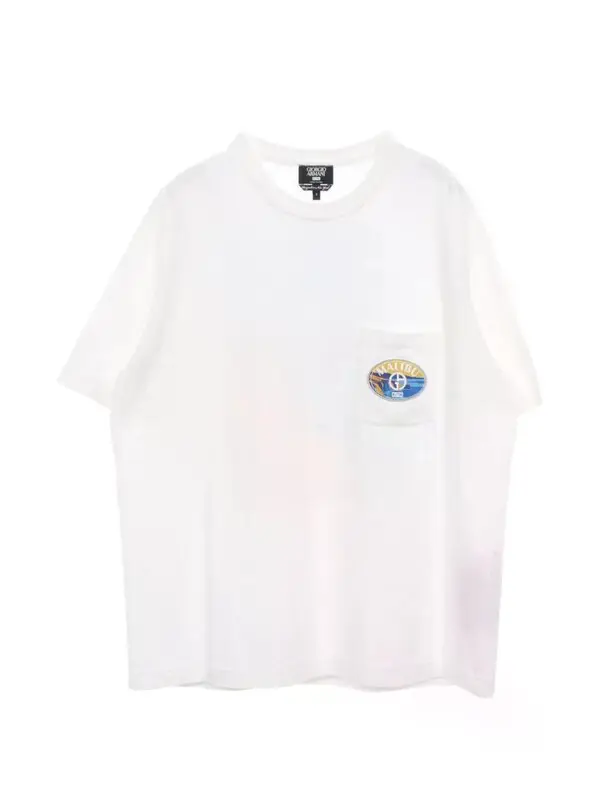 Giorgio Armani 2010s X Kith Malibu Pocket-detail T-shirt - White