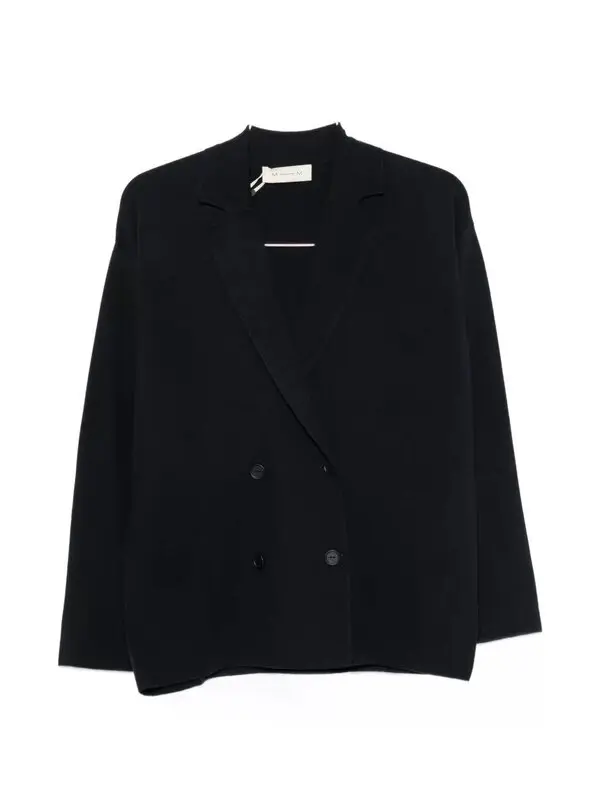 Max Mara Loncia Double-breasted Notched-lapel Jacket - Blue