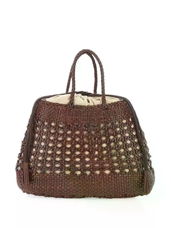 Dragon Diffusion Santa Cano Woven Leather Tote Bag