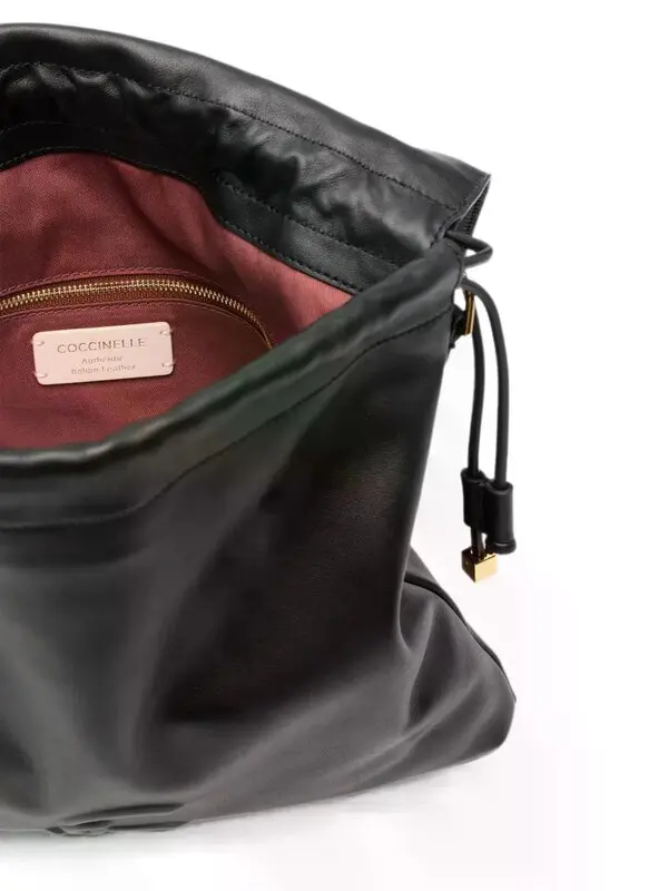 COCCINELLE Logo-plaque Drawstring Shoulder Bag