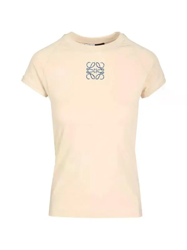 Loewe Anagram Embroidered Jersey T-shirt