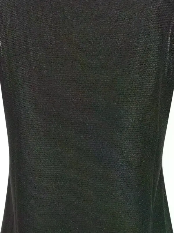 GRAN SASSO Lurex-knit Ribbed-trim Top